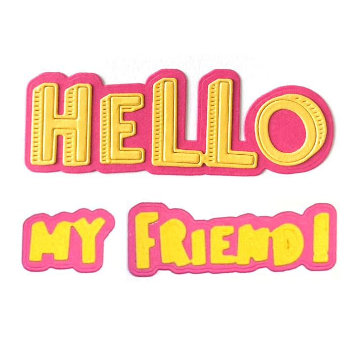 The Stamps of Life Hello My Friend Word Die Set | HSN
