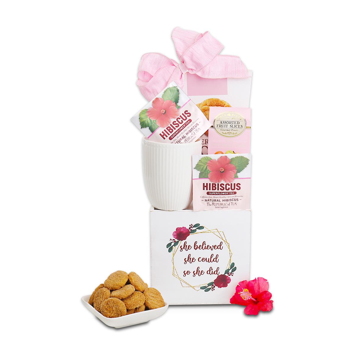 Alder Creek Gift Baskets She Believed Wood Crate | HSN