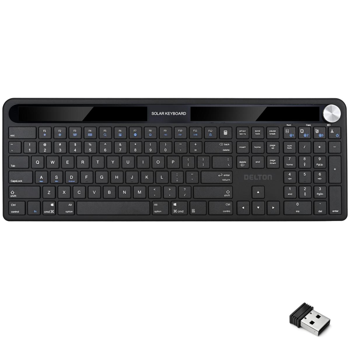 Delton KB90 Light-Powered Keyboard for PC/Laptop | HSN