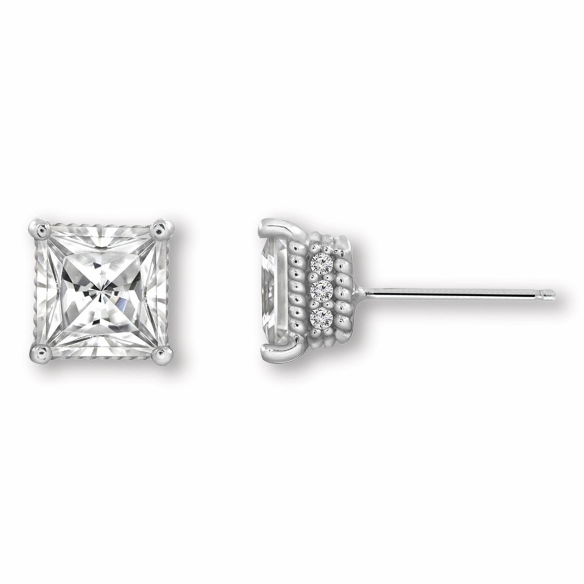 Radiance by Absolute™ Square and Round Solitaire Stud Earrings | HSN