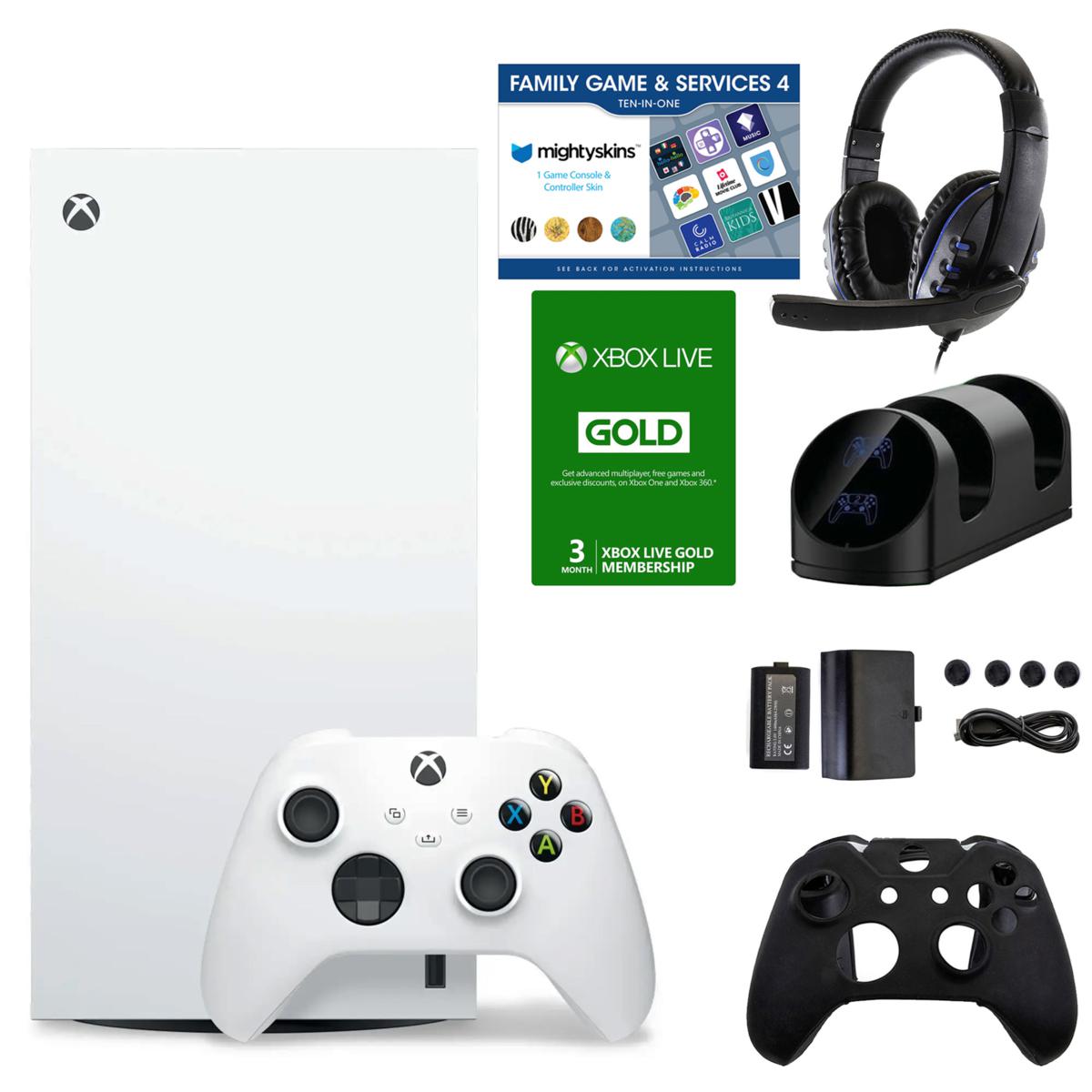 Xbox Series X Digital White Console with Accessories Kit Bundle | HSN