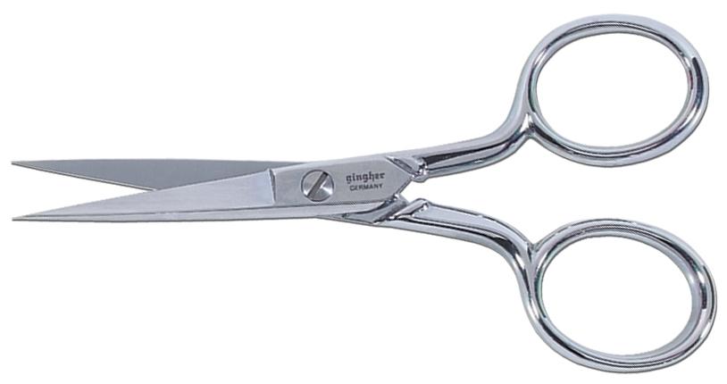 Gingher Embroidery Scissors 4 - W/Leather Sheath - 2349033 | HSN