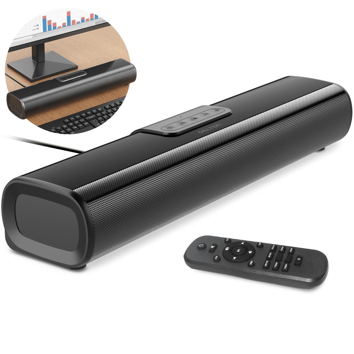 Delton SB380 50-Watt Hi-Fi Computer Speaker Soundbar | HSN