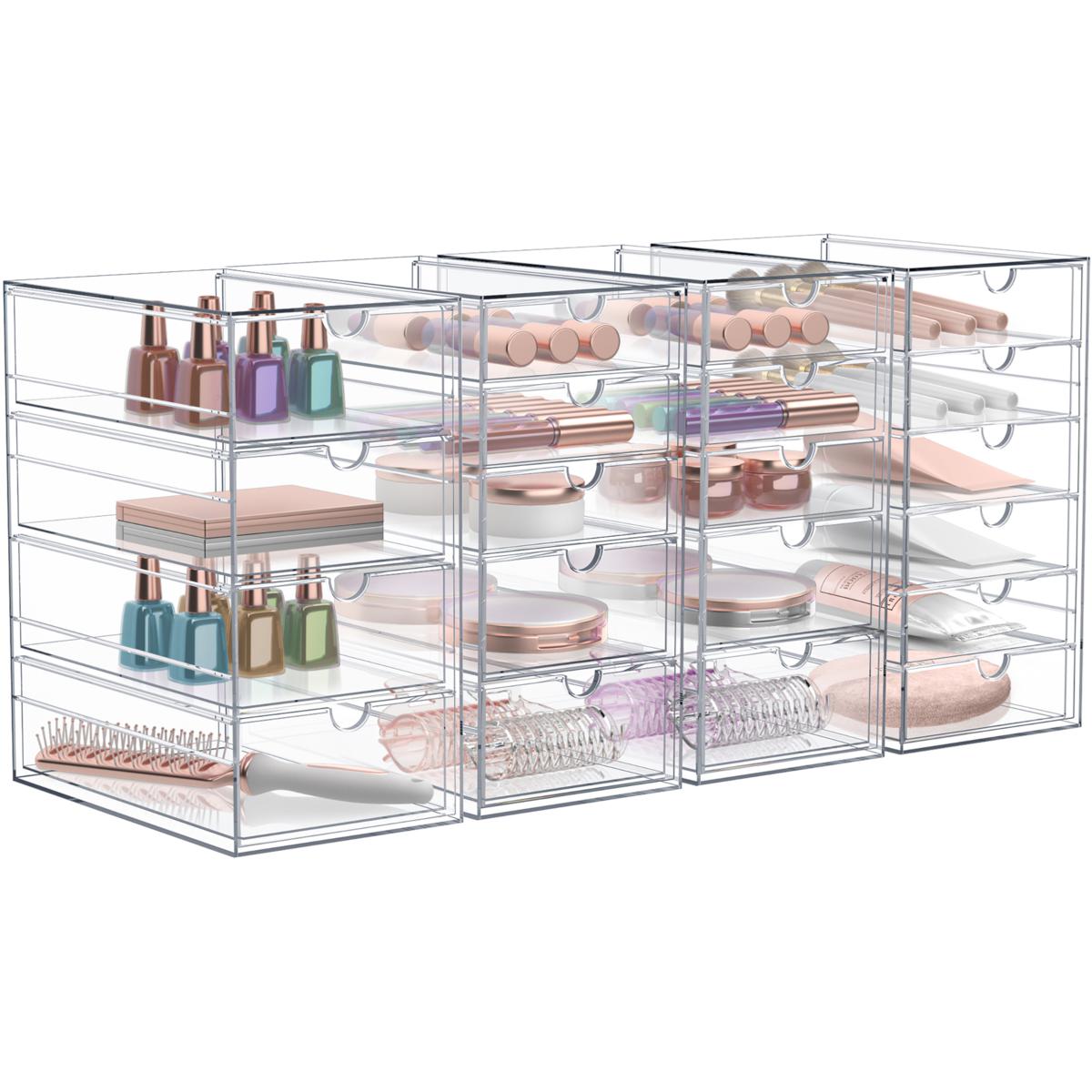 Sorbus 4pk. Makeup Organizer With 20 Drawers | HSN
