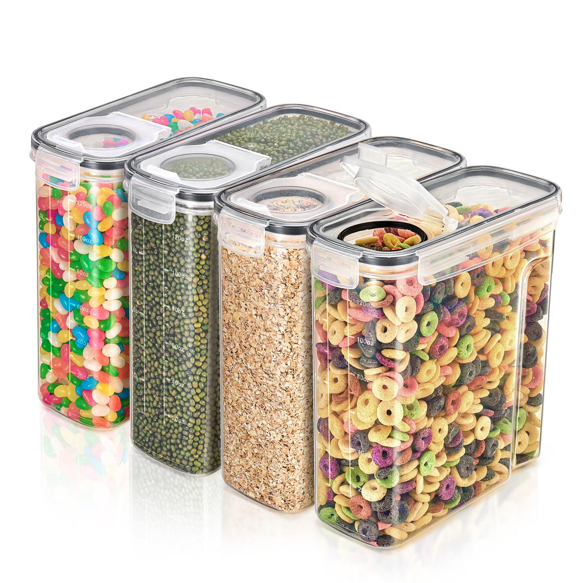 Sorbus 4-pack Large Food Dispenser Containers | HSN