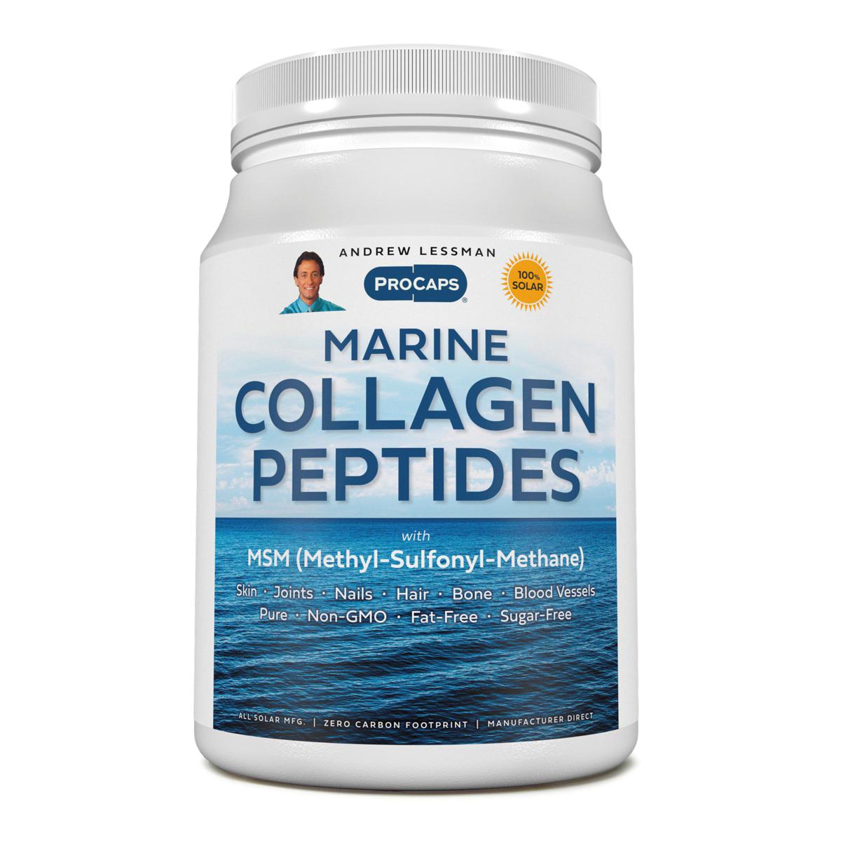 Andrew Lessman Marine Collagen Peptides with MSM - 30 Servings | HSN