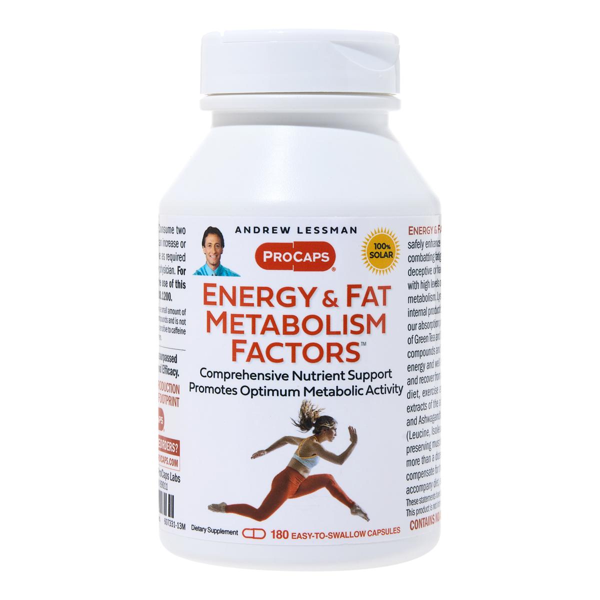Energy & Fat Metabolism Factors - 180 Capsules - 8911825 | HSN