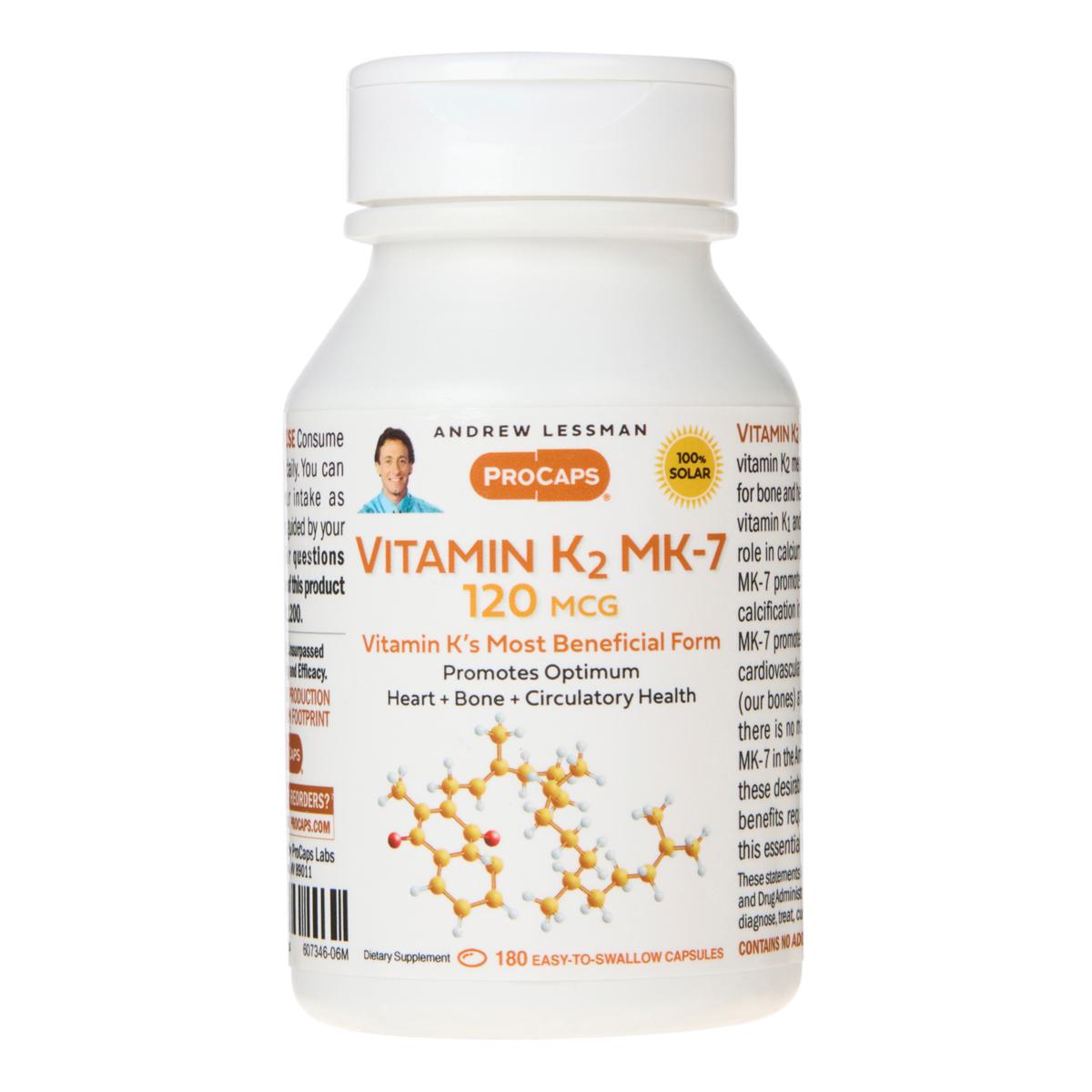 Andrew Lessman Vitamin K-2 MK-7 120 - 180 Capsules | HSN