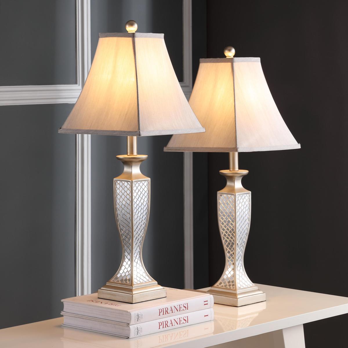 Mirror Mosaic Set of 2 Table Lamps | HSN