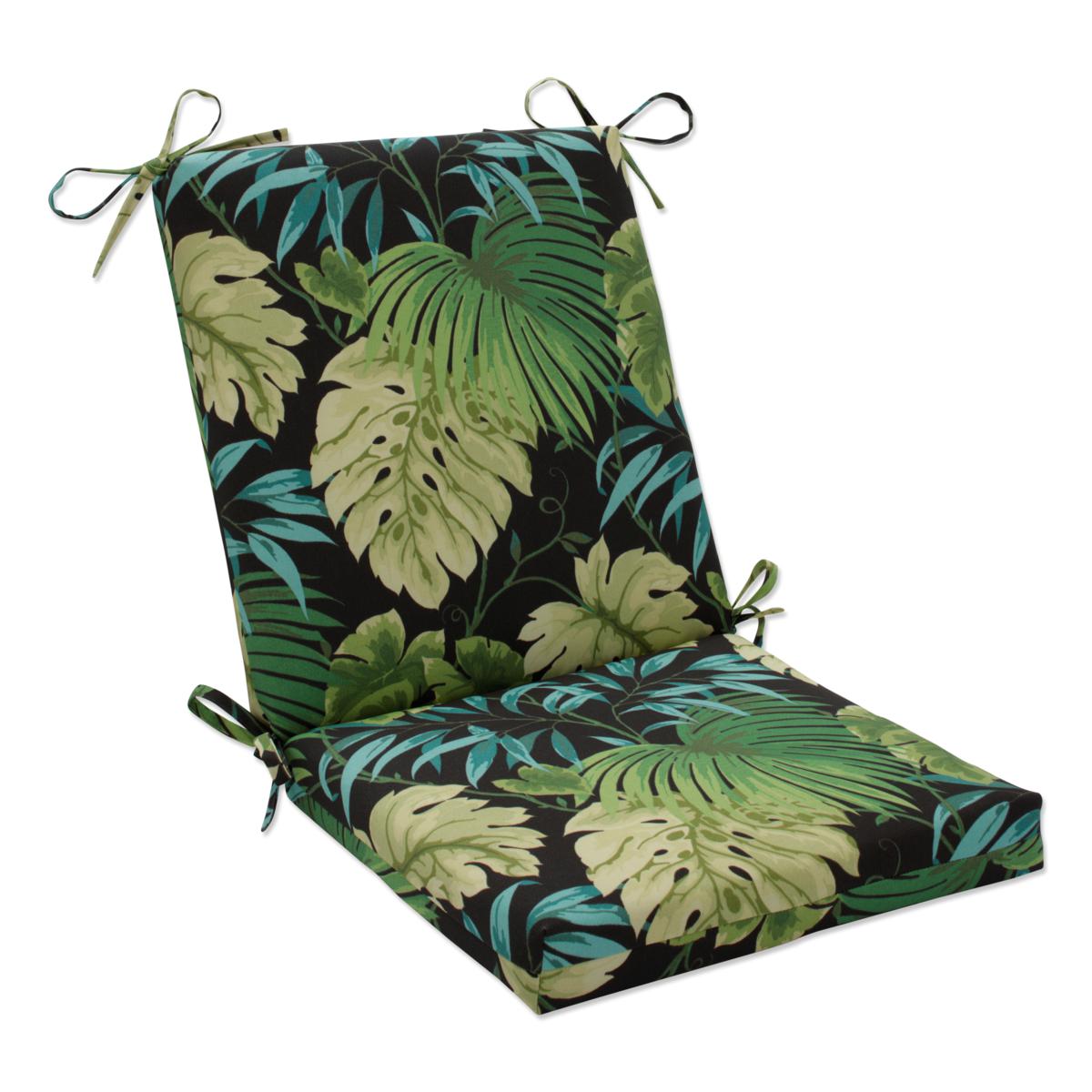 Pillow Perfect Tropique Peridot Squared Corners Chair Cushion - Green ...