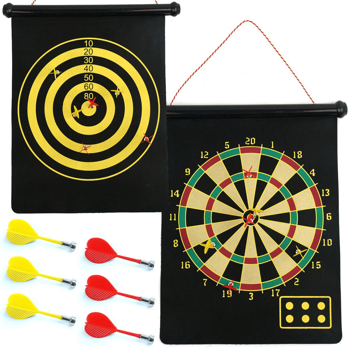 Trademark Games Magnetic Roll-up Dart Board & Bullseye Game with Darts ...