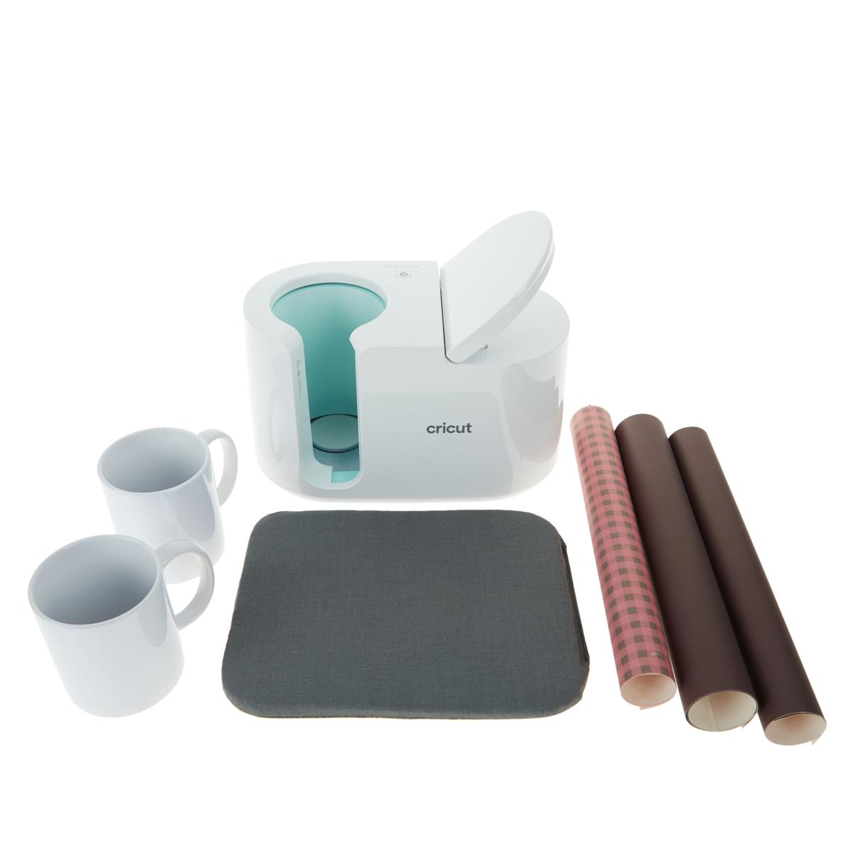 Cricut® Mug Press Kit with Mugs, Tape, Mat and Infusible Ink | HSN