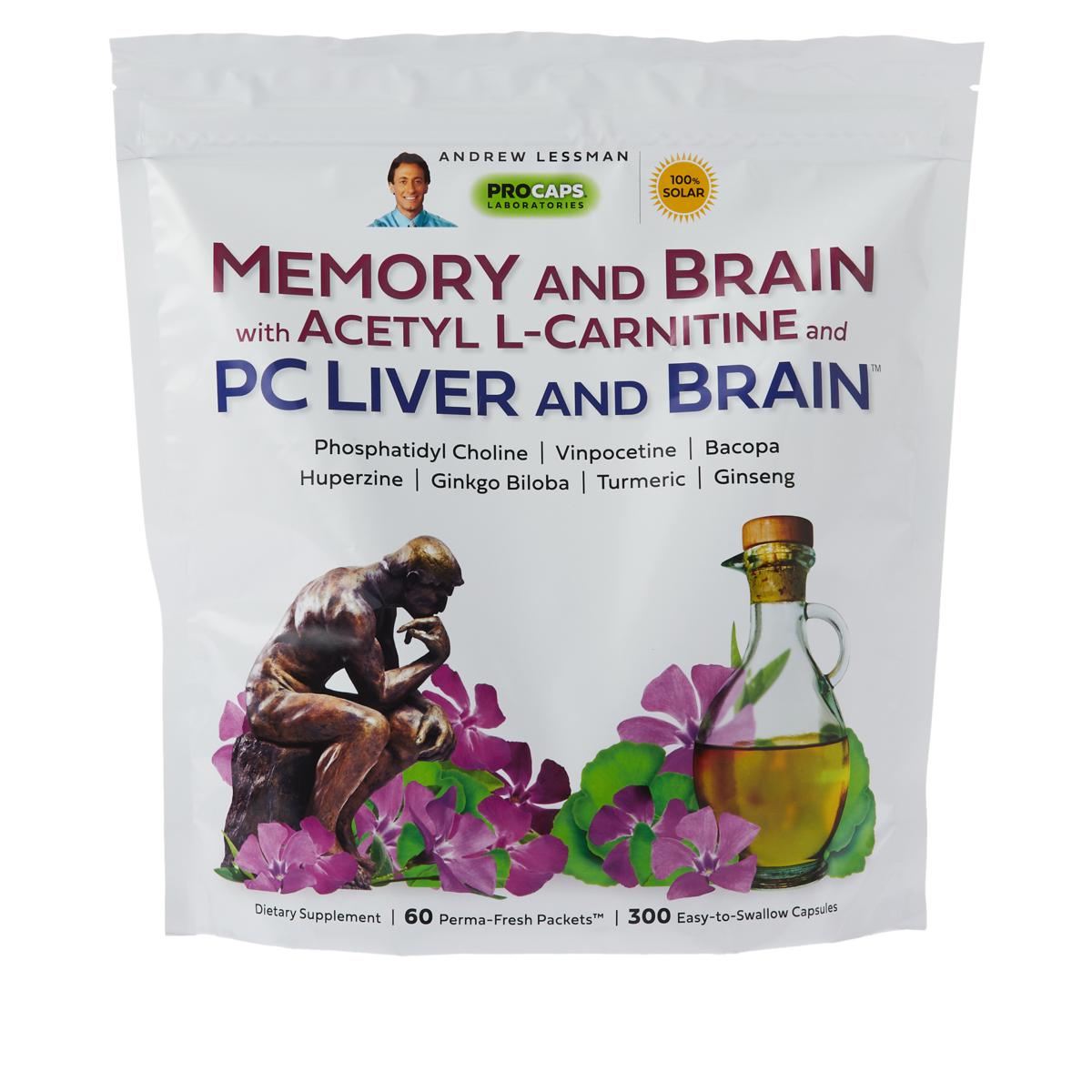 Andrew Lessman Memory and Brain w/ALC & PC Liver and Brain - 60 Packets ...
