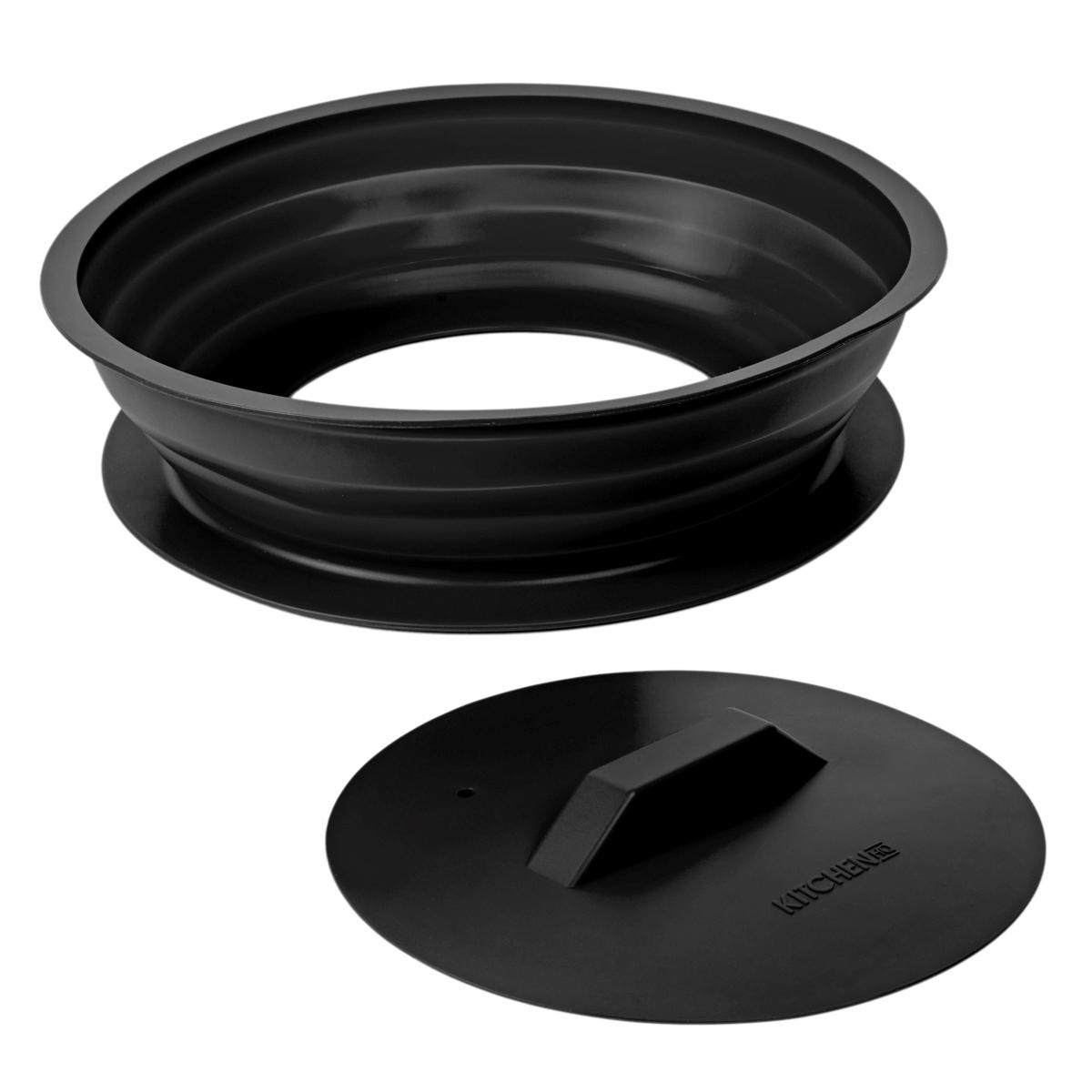 Kitchen HQ Collapsible Silicone Splatter Guard with Pan Lid | HSN