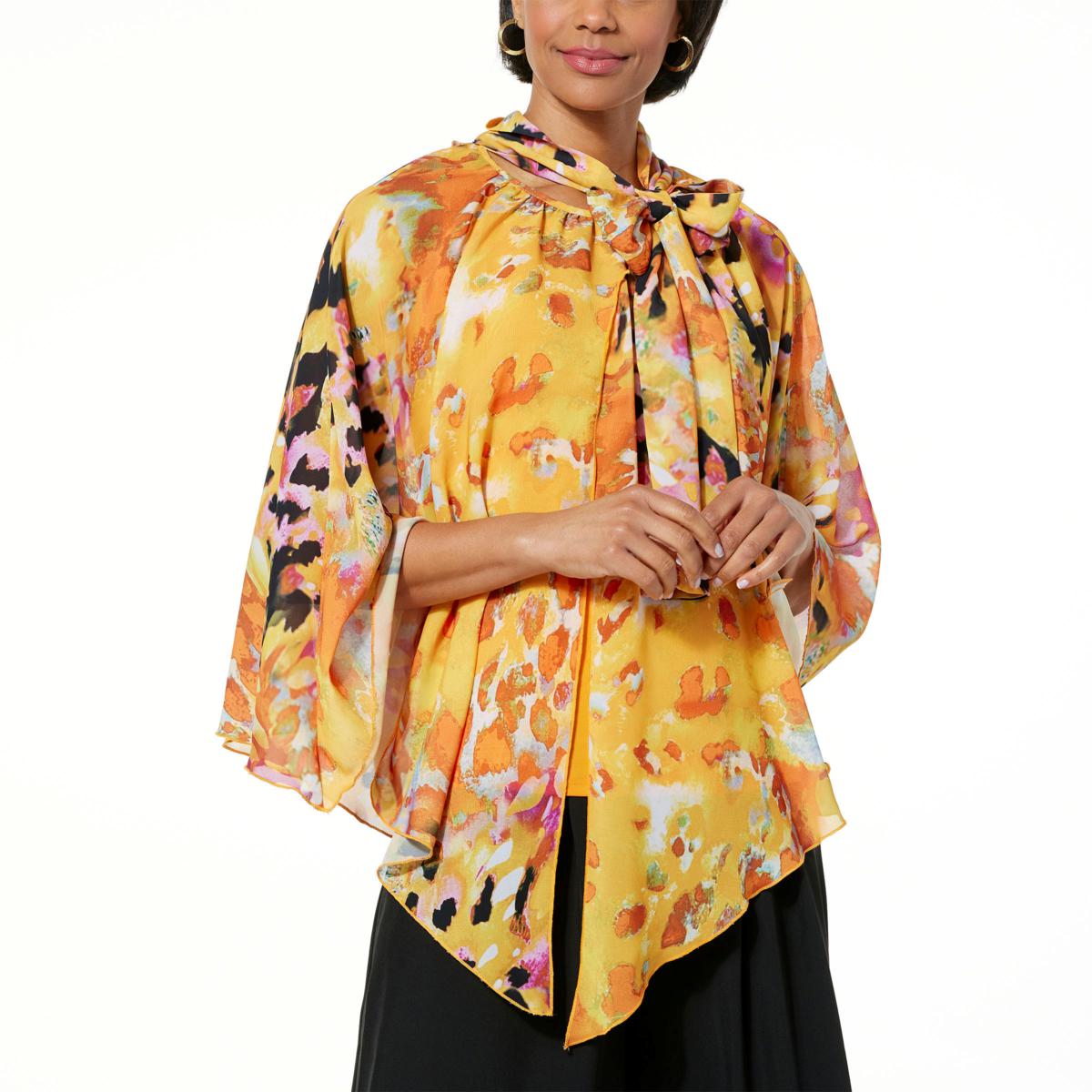 Allison Brown NY Turks & Caicos Kaftan Blouse | HSN