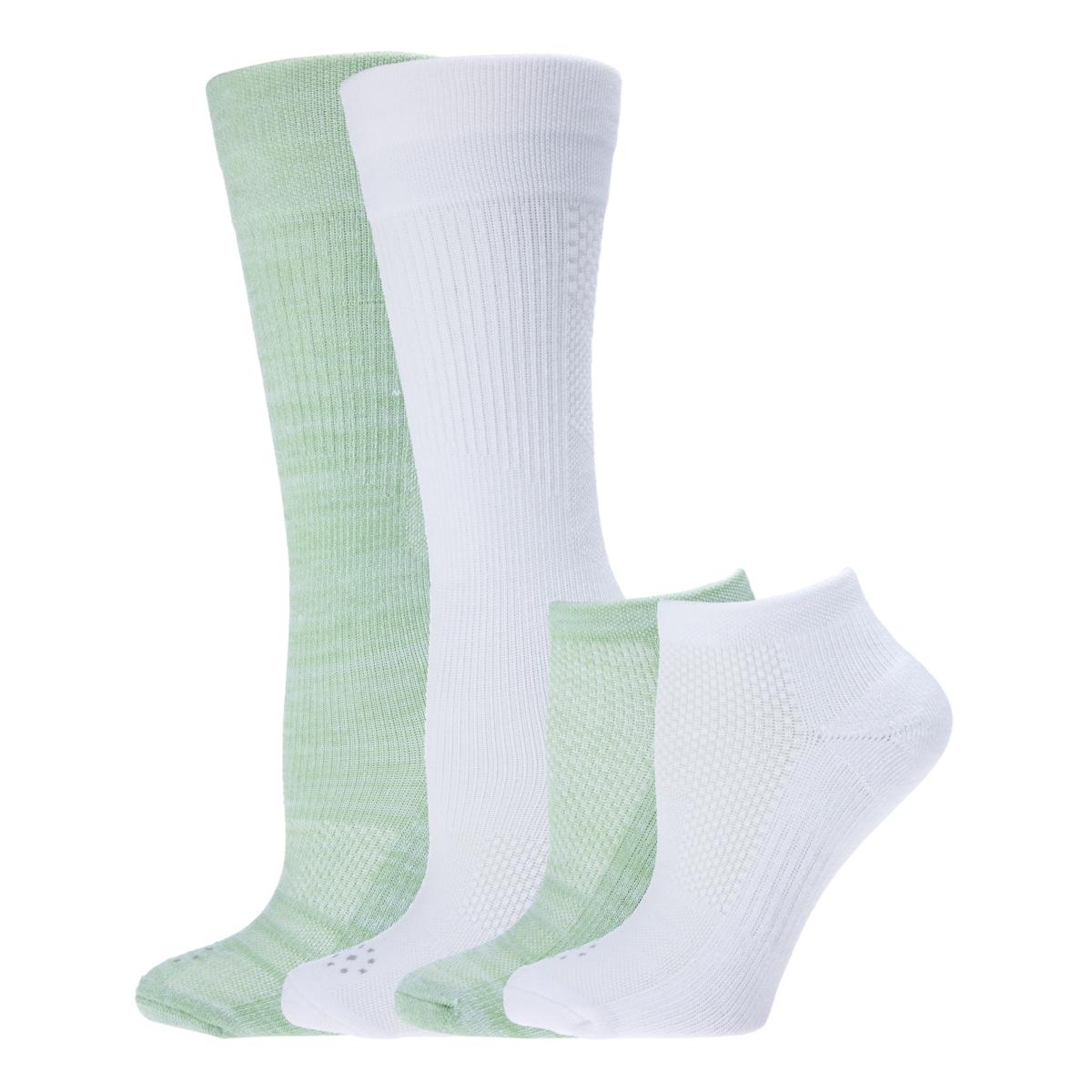 Copper Life 4-Pair Unisex Mixed Ankle & OTC Compression Socks ...