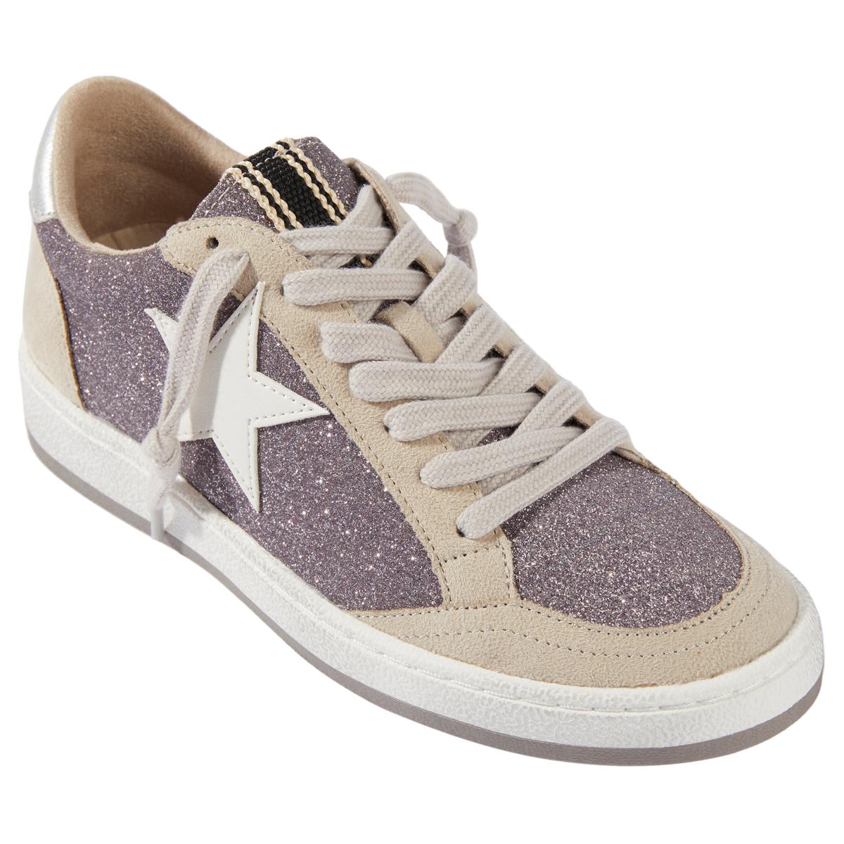 SHUSHOP PAZ Star Glitter Lace-Up Sneaker - 22338358 | HSN