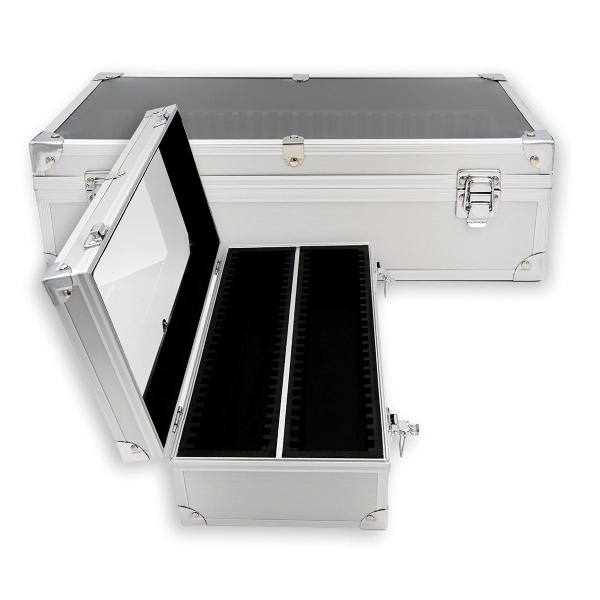 50-Coin Aluminum Coin Display Case with Clear Top | HSN