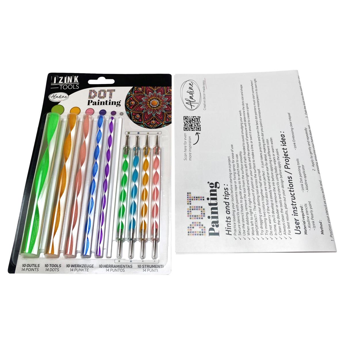 "As Is" Aladine 10-Piece Dot-Painting Craft Tool Set - 22497612 | HSN