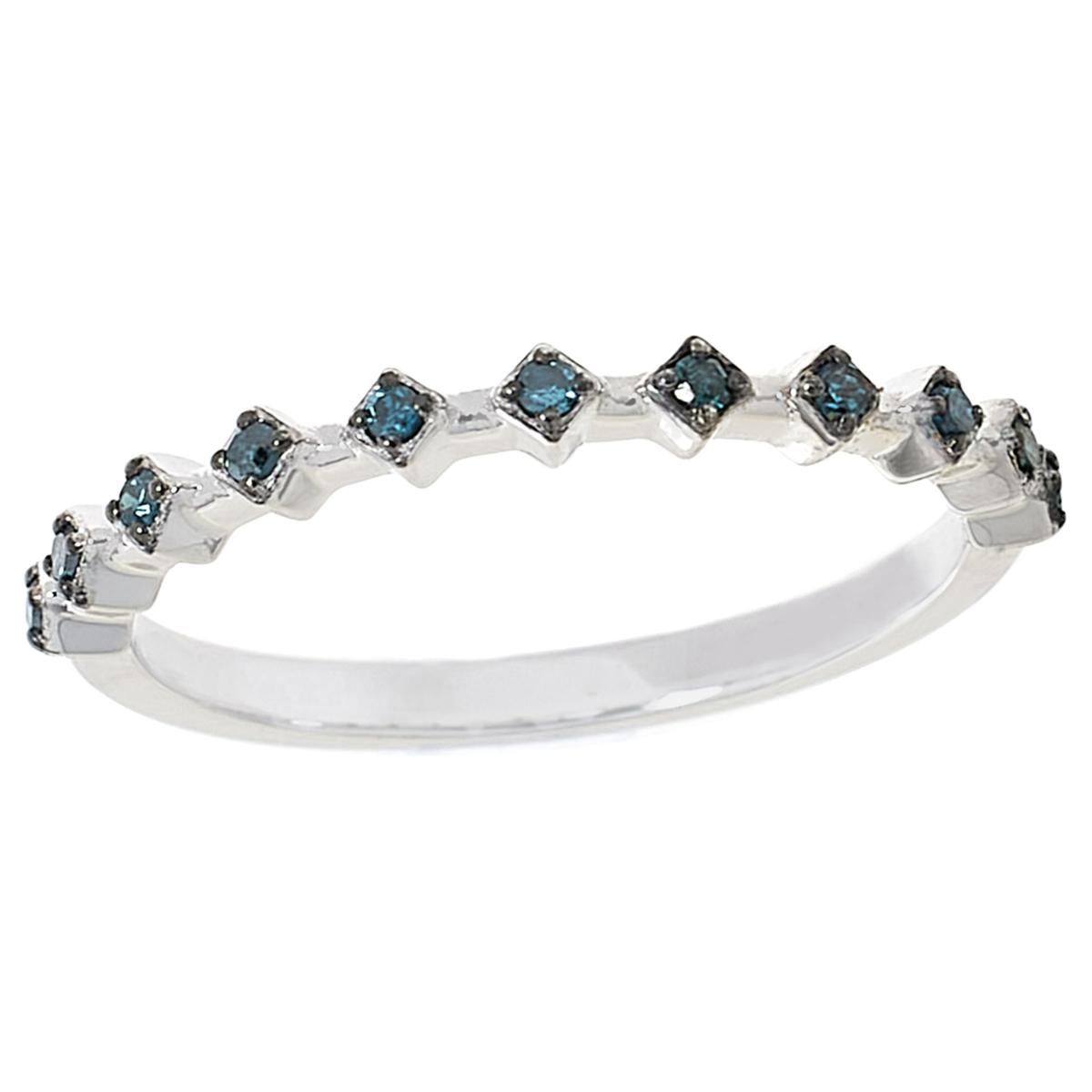 Colleen Lopez .11ctw Colored Diamond Stackable Band Ring | HSN