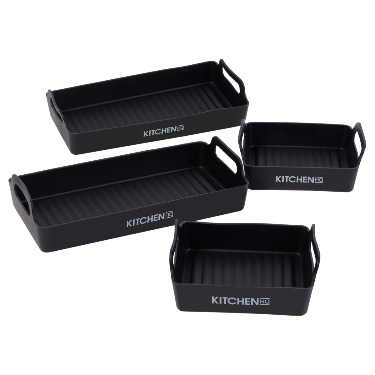 Kitchen HQ 4-piece Silicone Sheet Pan Divider Inserts with Handles ...