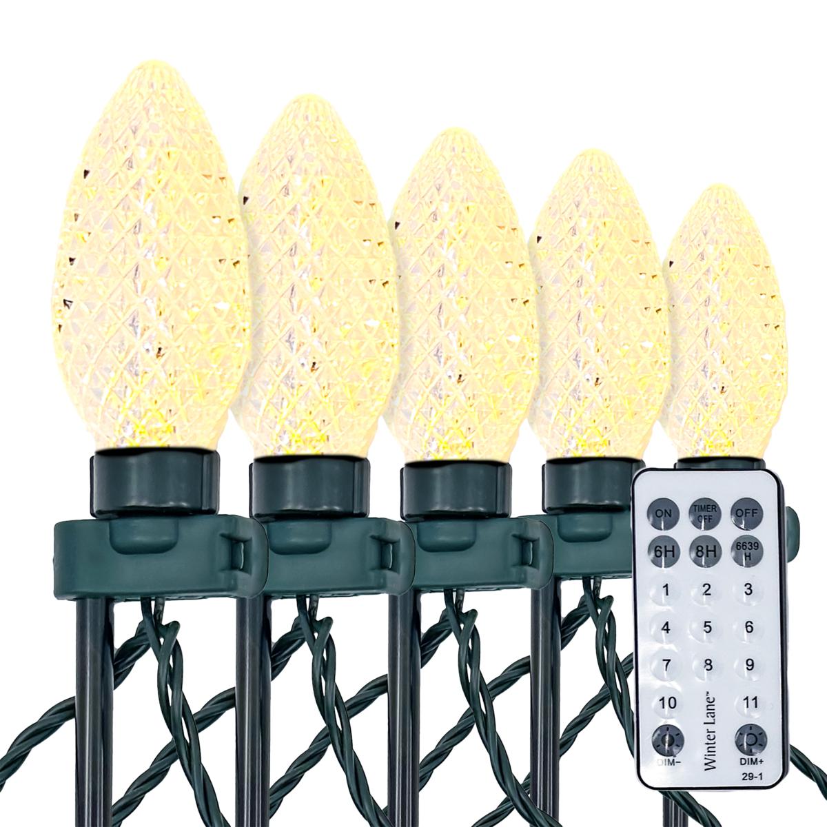 Winter Lane Oversized C9 20-Piece String Lights with Remote - 23116854 ...