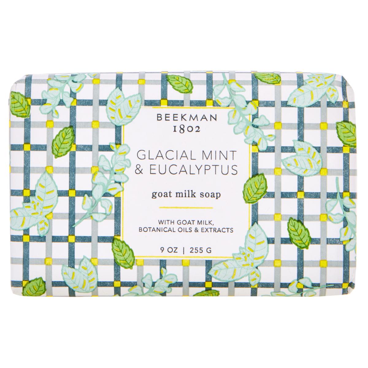 Beekman 1802 Goat Milk Glacial Mint Eucalyptus Goat Milk 9 oz Bar Soap ...