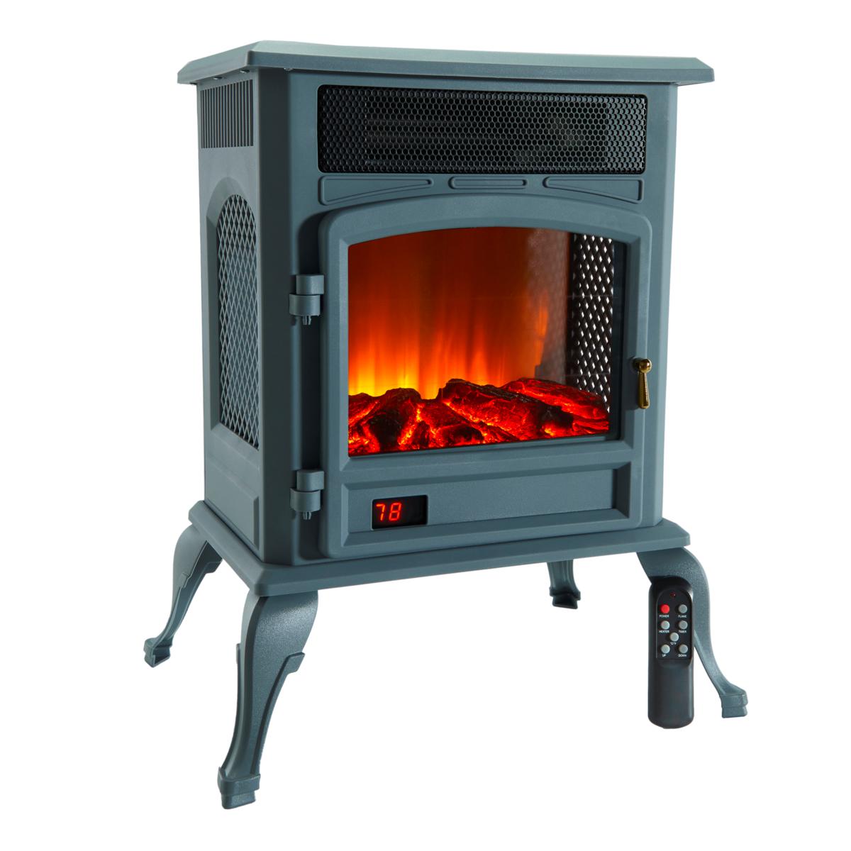 Warm Living Infrared Deluxe Stove with Real Flame Sound | HSN