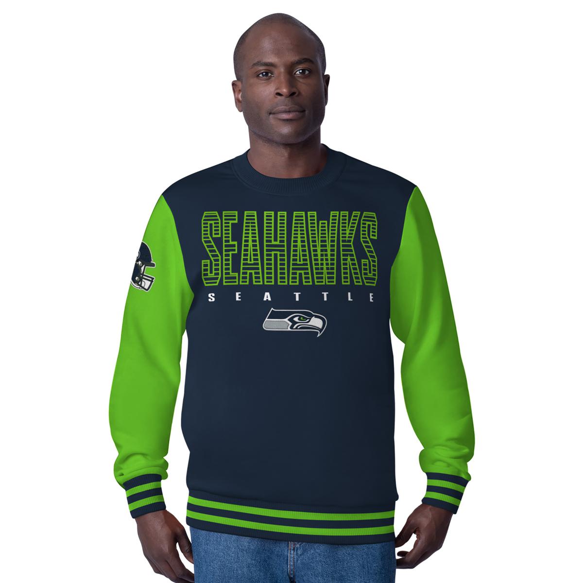 Officially Licensed NFL Men's Crewneck Graphic Pullover by Glll ...