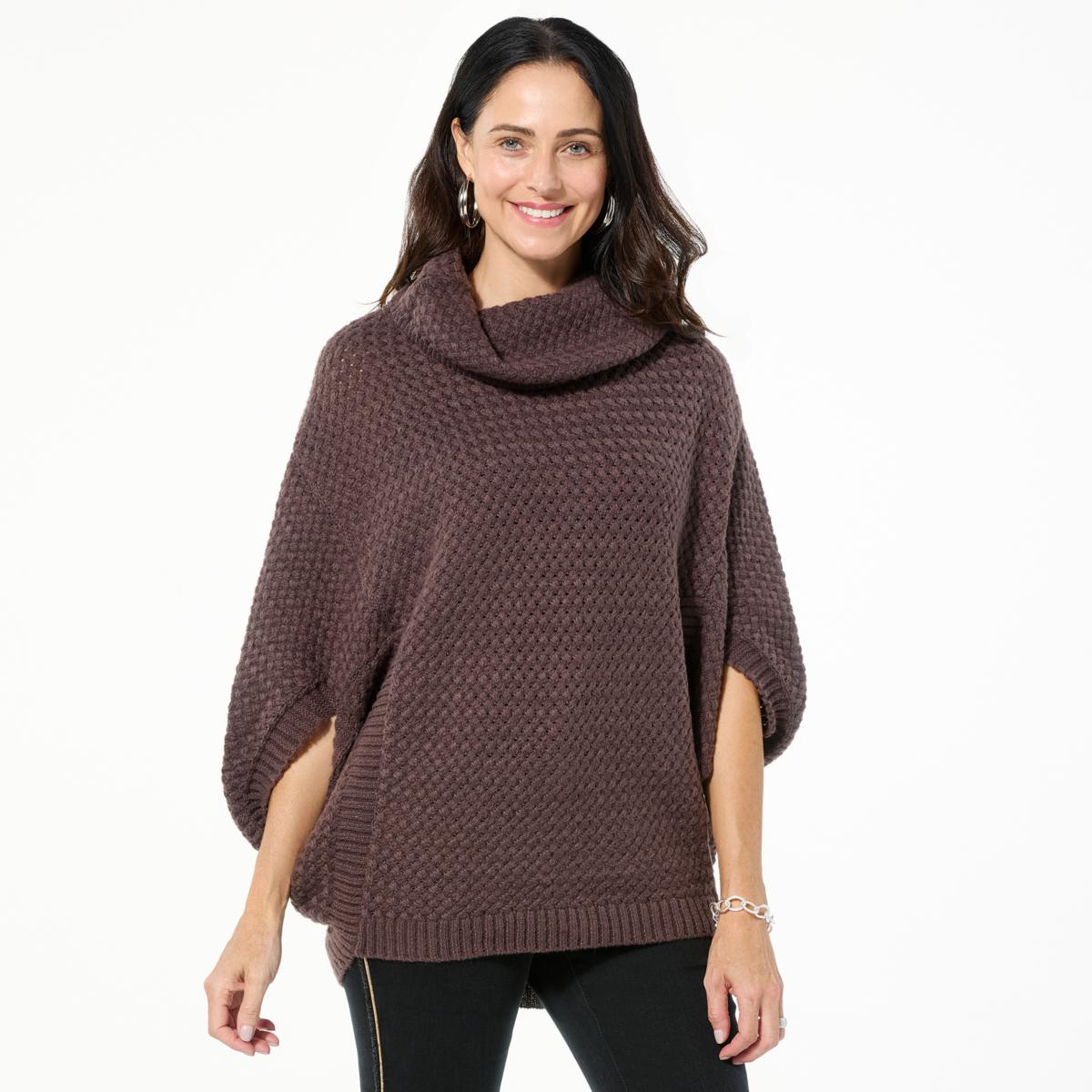Nina Leonard Cowl-Neck Dolman Pullover Sweater | HSN