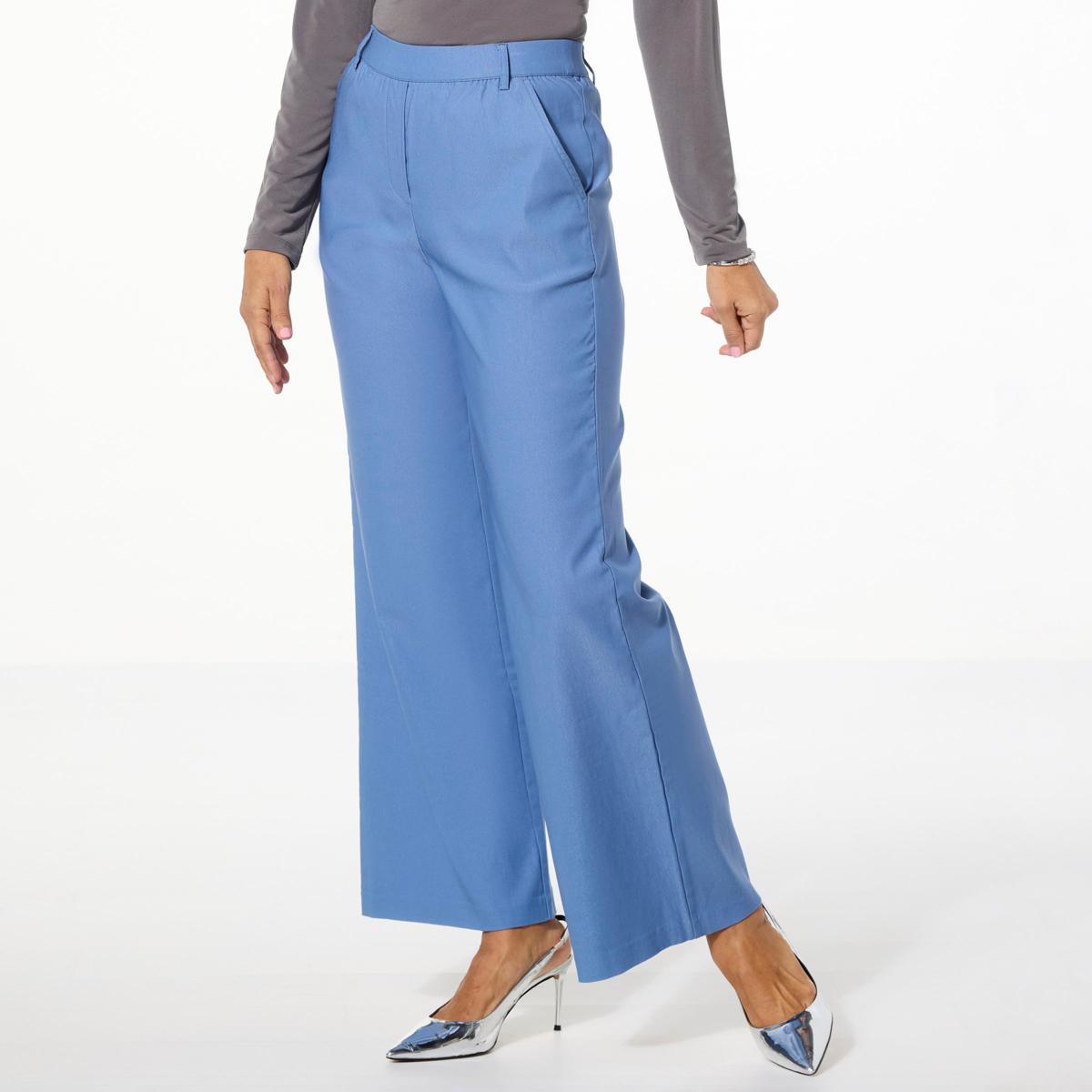 Antthony Modern Essential Wide-Leg Pull-On Trouser | HSN