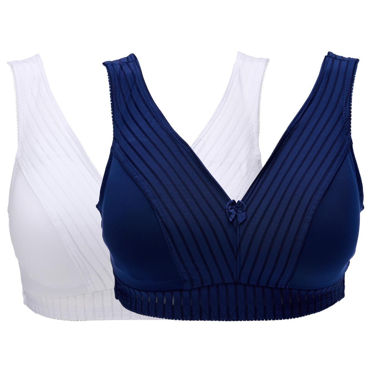 Rhonda Shear 2-pack Striped Pin-Up Bra - 23273307 | HSN