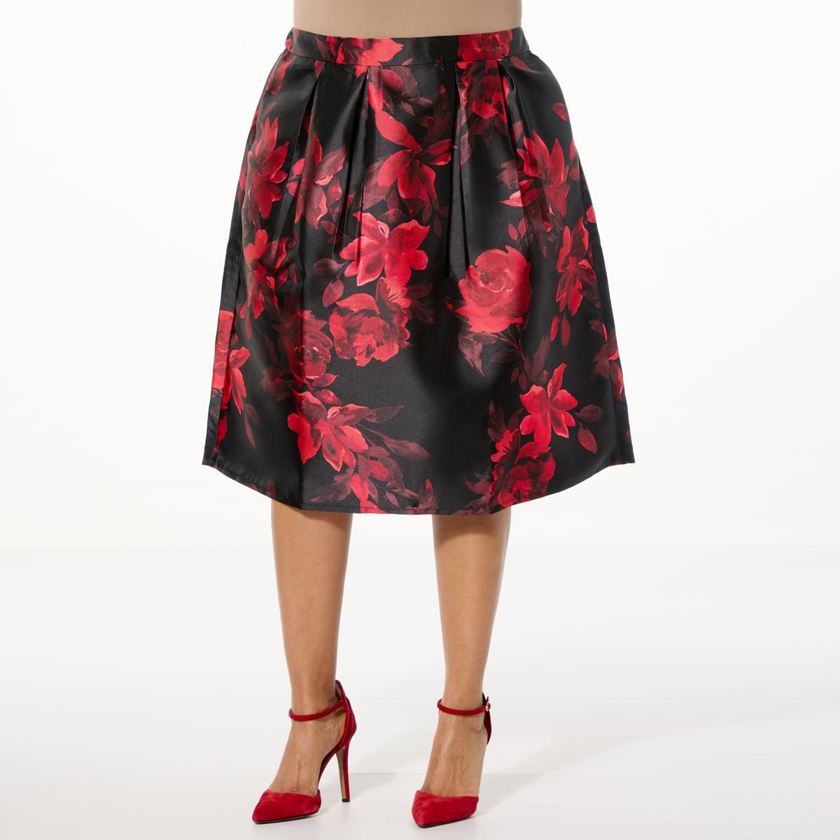"As Is" IMAN Global Chic Printed Woven Ballroom Skirt - 23308034 | HSN