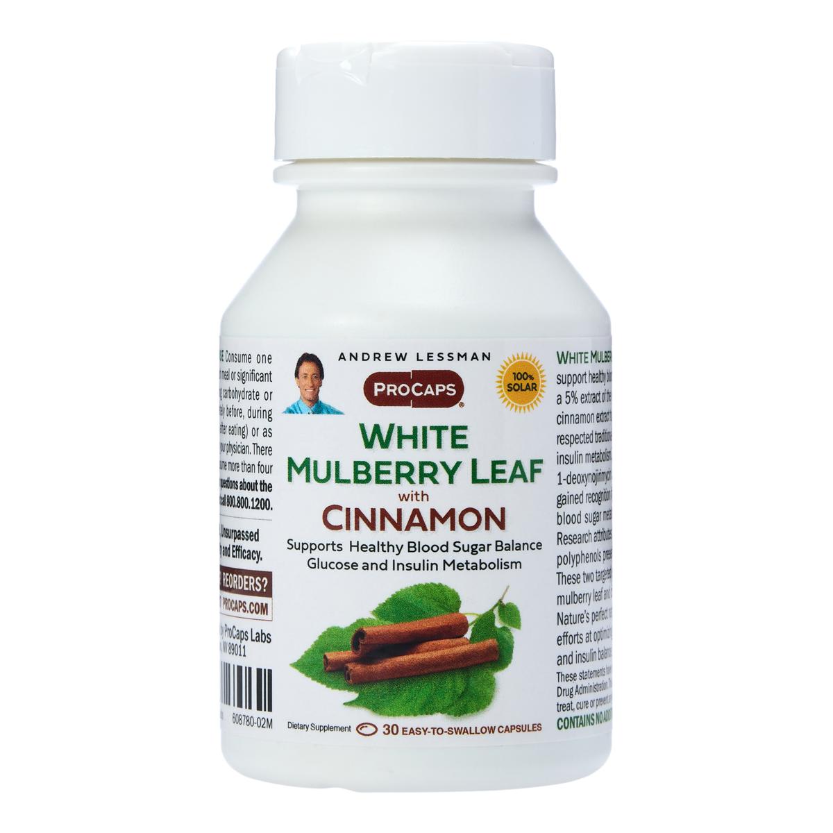 Andrew Lessman White Mulberry Leaf Extract with Cinnamon - 30 Capsules ...