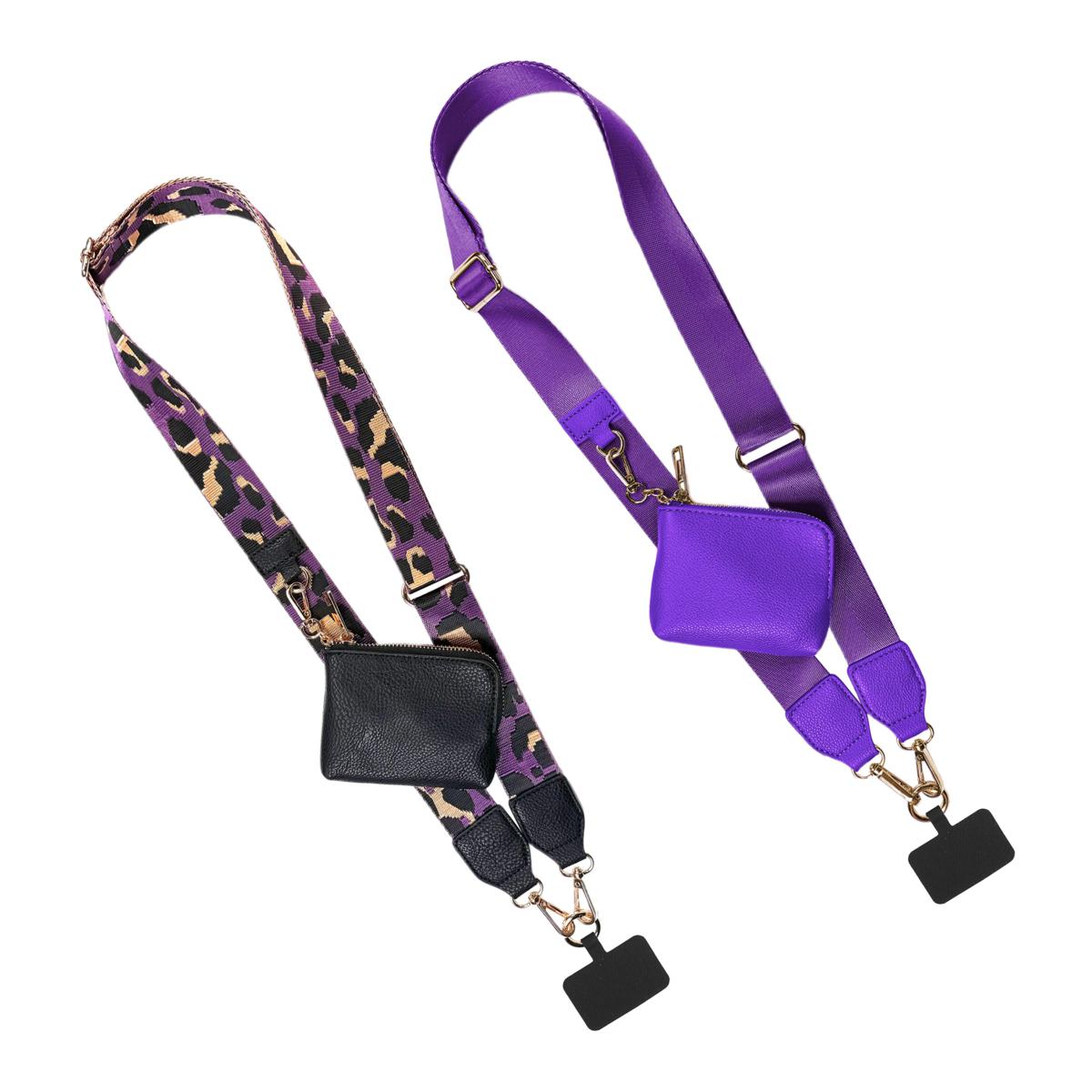 Rebecca Faith Set of 2 Clip & Call Phone Straps w/Pouches | HSN