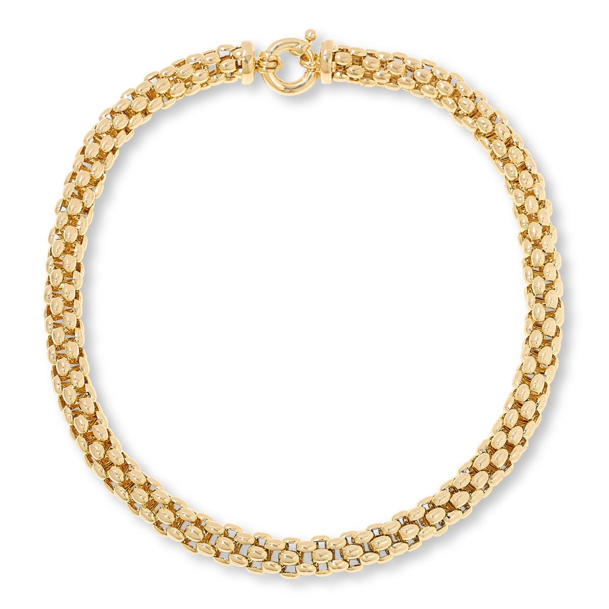 Bellezza 18" Bronze Bold Popcorn Chain Necklace | HSN