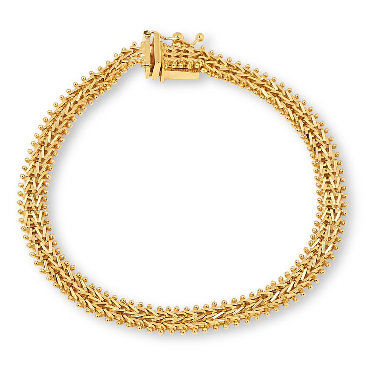 Imperial Silver Diamond-Cut 3-Row Wheat Chain Bracelet - 23357548 | HSN