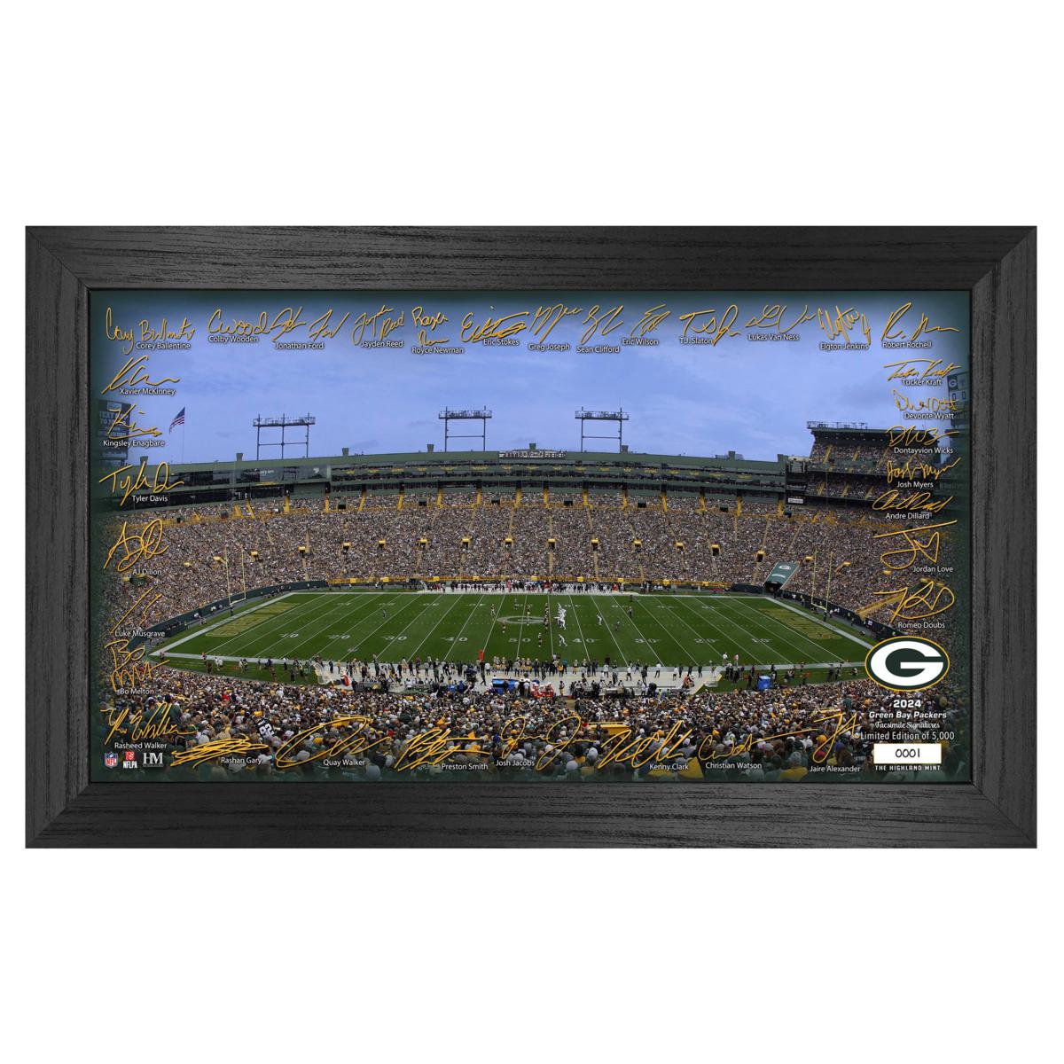 Officially Licensed NFL 20" x 12" Signature Frame - Packers - 23369567 ...