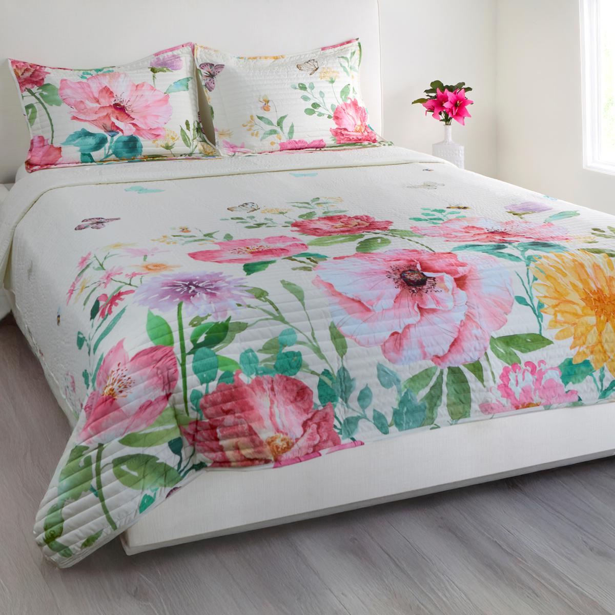 South Street Loft 3-piece Butterfly Garden Quilt Set - 23374394 | HSN