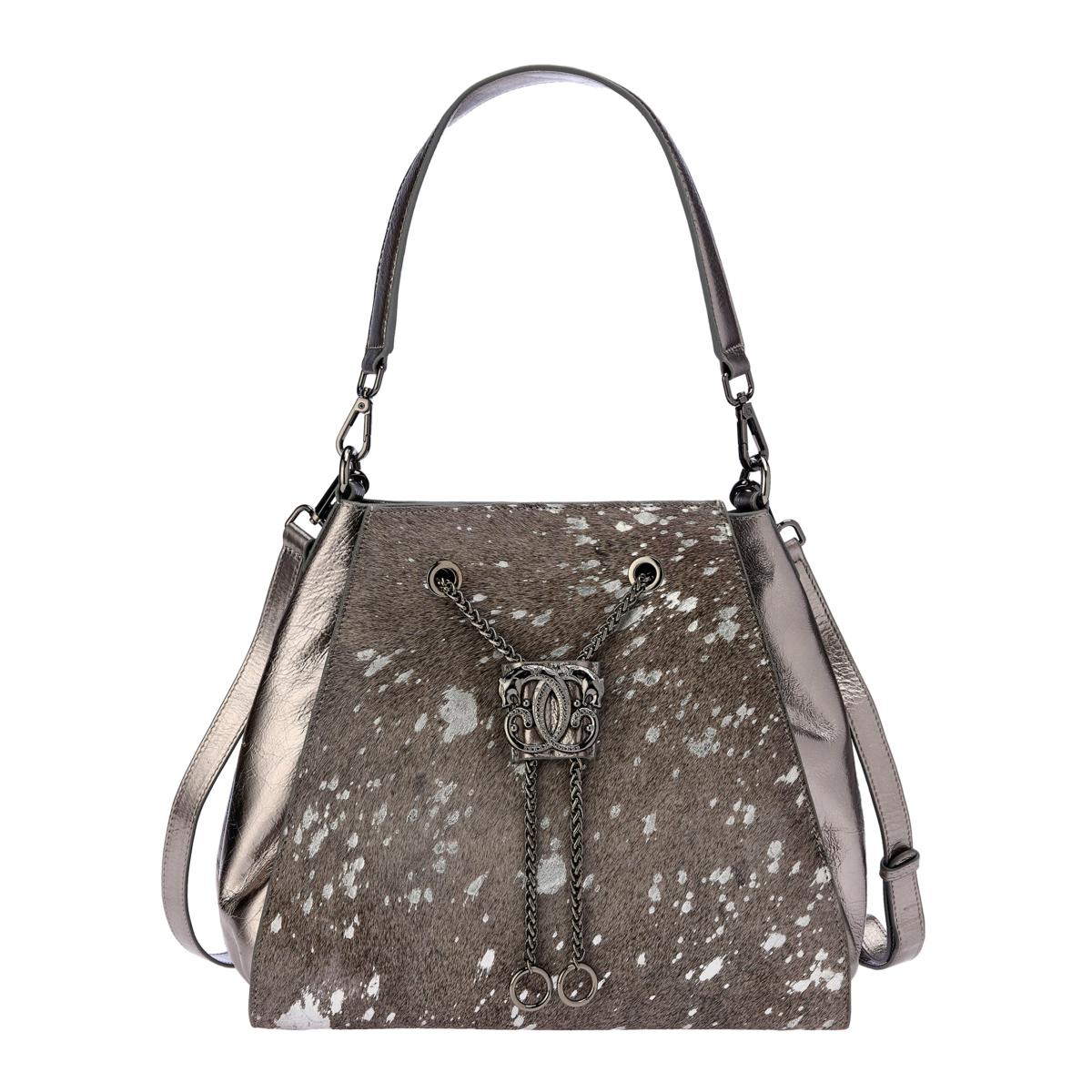 Sharif Legacy Haircalf Leather Drawstring Shoulder Bag | HSN