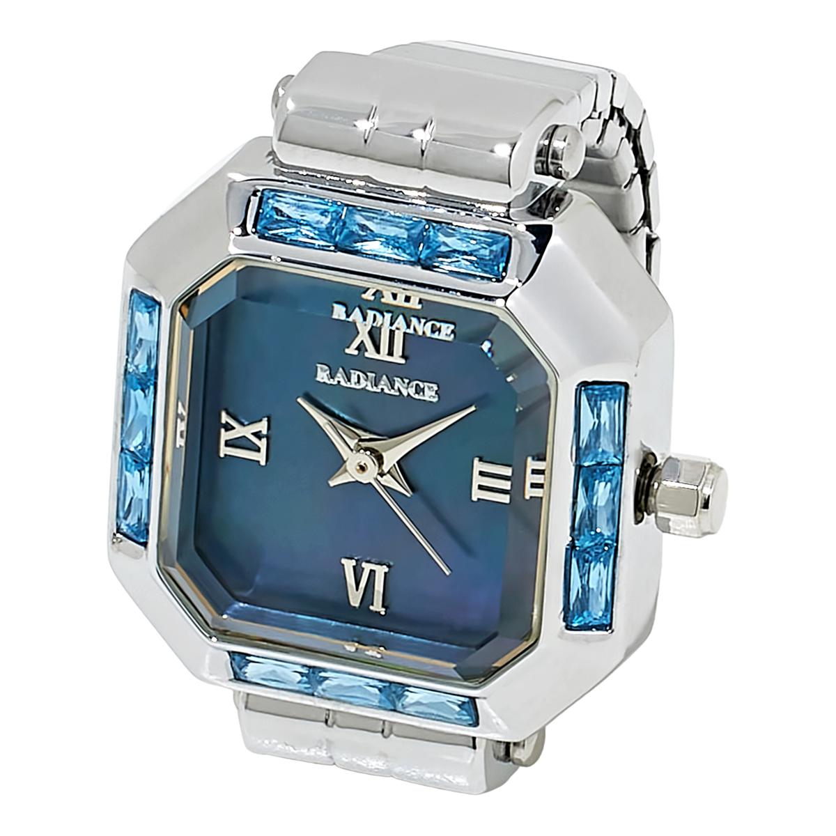 Radiance by Absolute Simulated Mother-of-Pearl Octagon Dial Ring Watch ...
