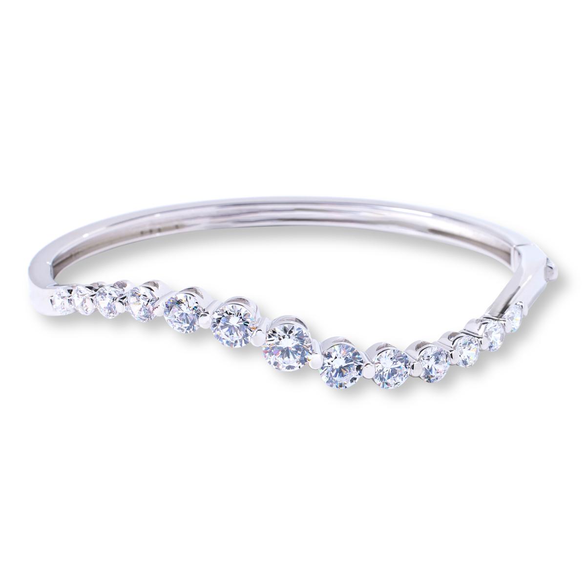 Radiance by Absolute™ Curve-Design Bangle Bracelet | HSN