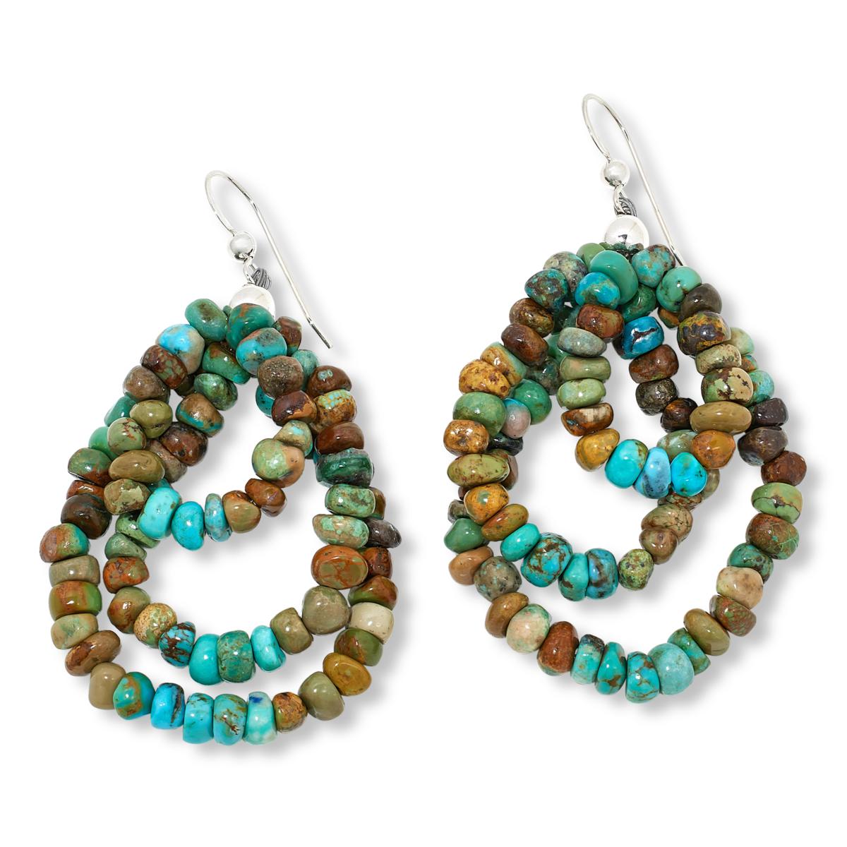Jay King Spruce Mountain Turquoise Nugget Drop Earrings | HSN