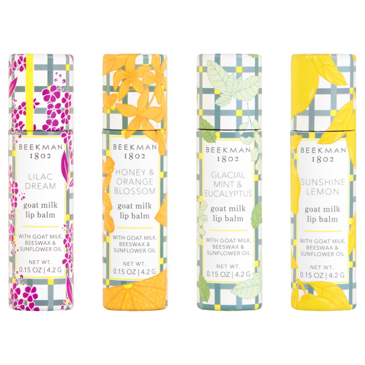 Beekman 1802 Goat Milk 4-piece Lip Balm Assortment | HSN