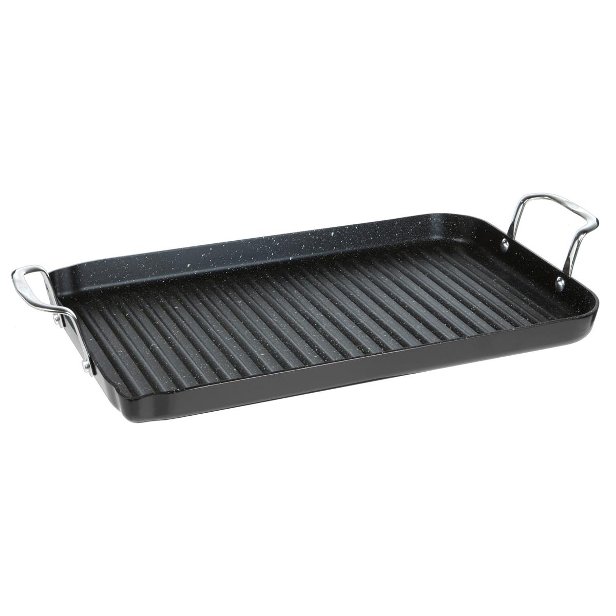 Curtis Stone DuraPan+ Nonstick Double Burner Grill Pan | HSN