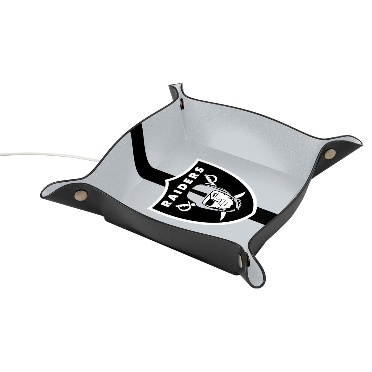 Officially Licensed NFL Wireless Charging Tray - Raiders - 23486224 | HSN