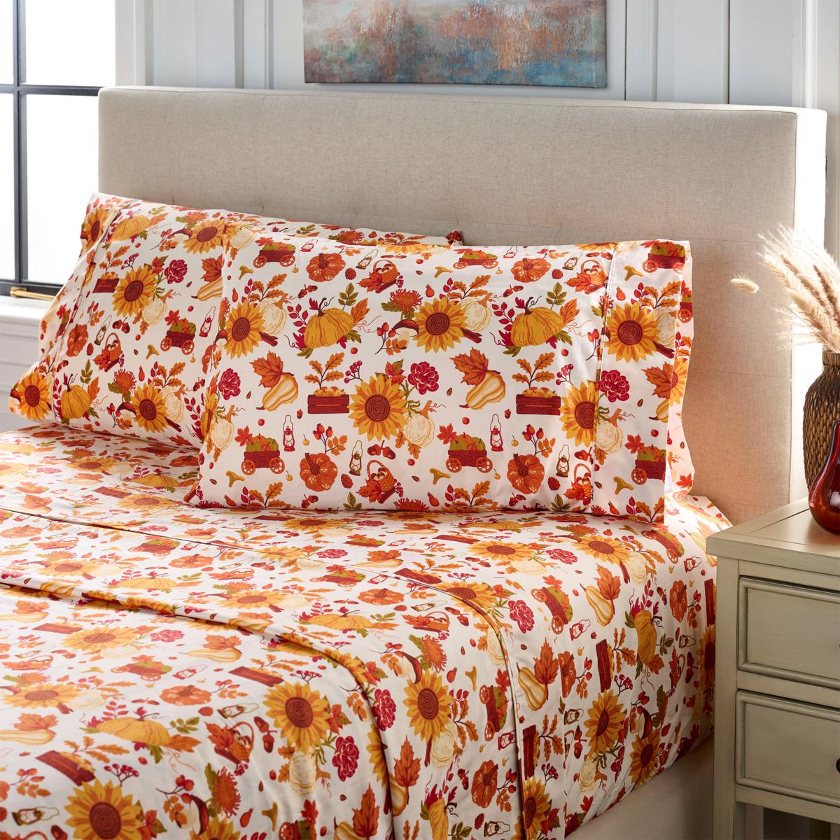 Jeffrey Banks 4-piece Harvest Microfiber Sheet Set - 23507350 | HSN