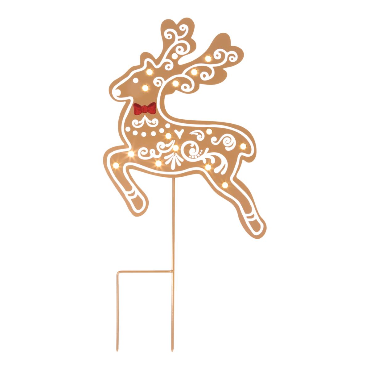 Winter Lane Single Lit Gingerbread Stake - 23531578 | HSN