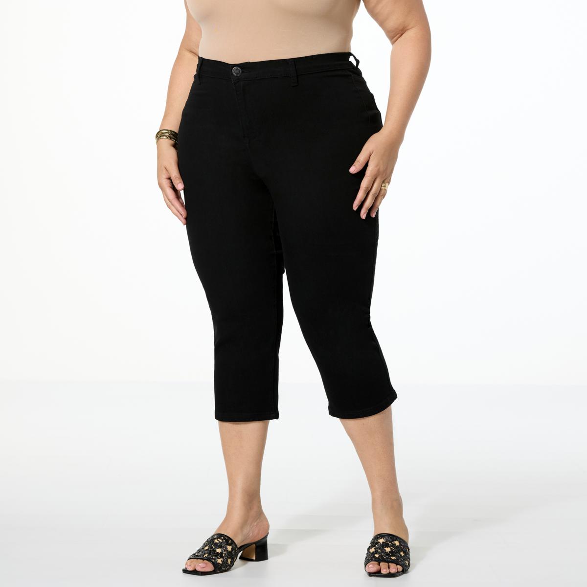 DG2 by Diane Gilman Effortless Stretch Denim Tri-Fit Capri | HSN