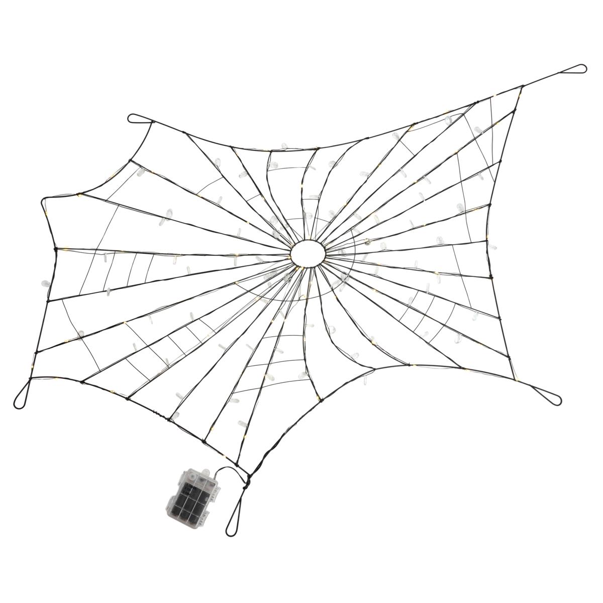 august & leo 44.5 " LED Teardrop Crystal Spider Web | HSN